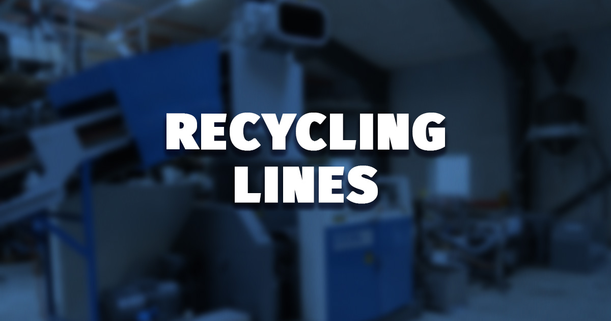 Plastic Recycling Machines Available for Sale | Euro Machinery